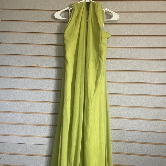Dresses | Nwts Love Lemonade Green Dress Low Back Low Neck Cutout Semi ...